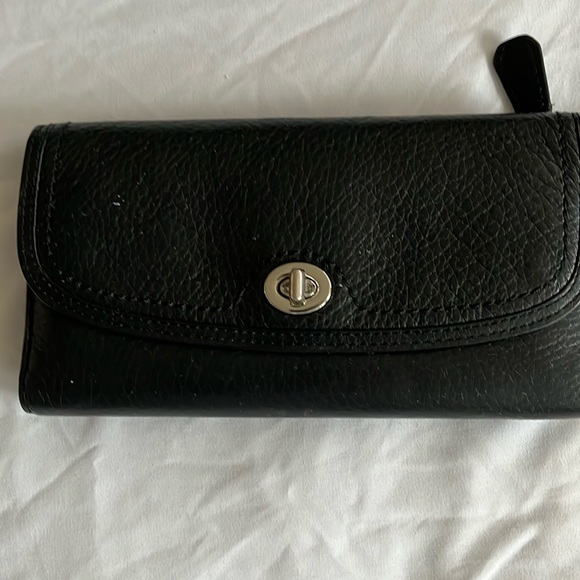 Coach | Bags | Coach Trifold Envelop Wallet In Pebbled Leather | Poshmark